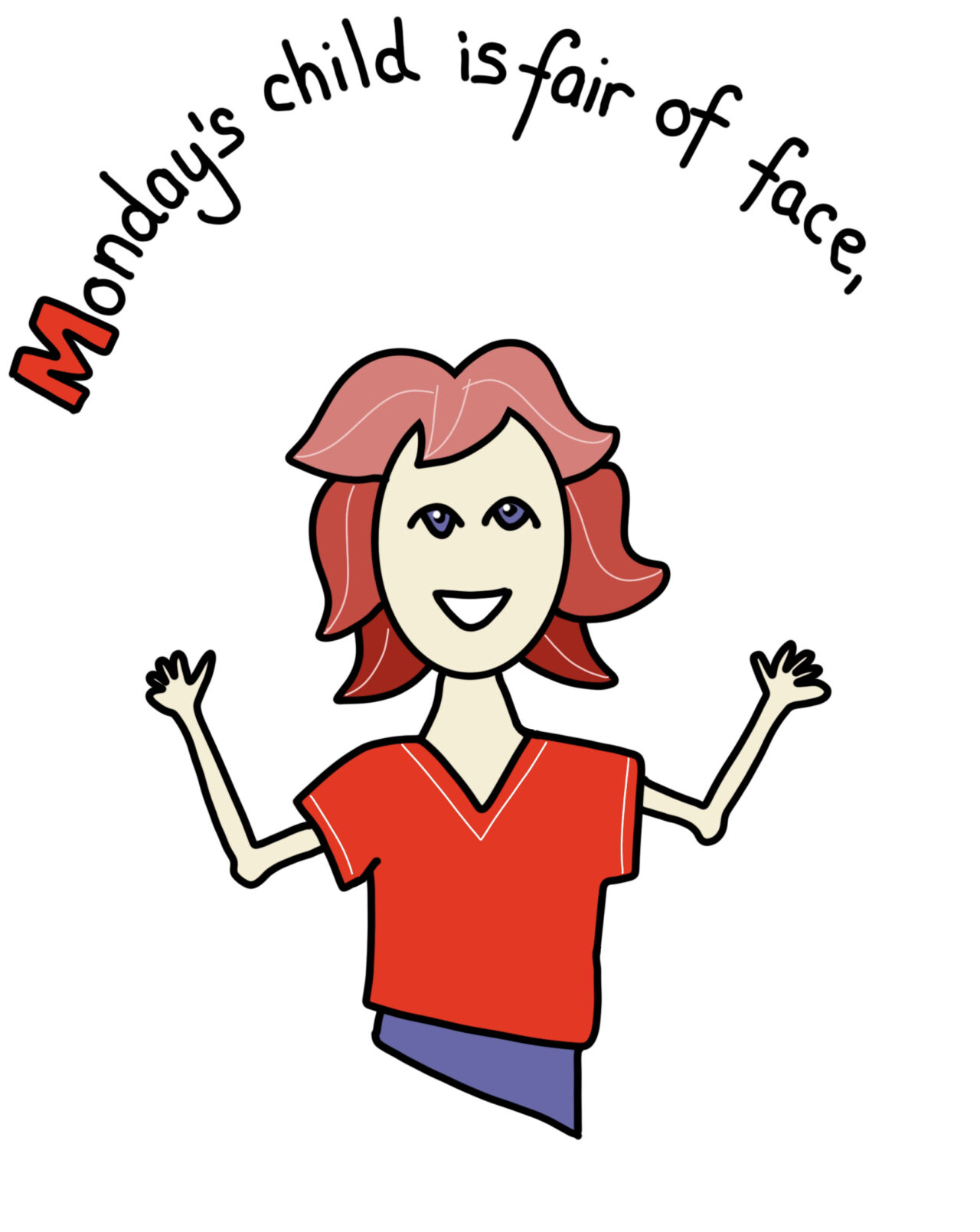 Monday's Child Poem - Digital Art Time-lapse - Alison Hazel Art