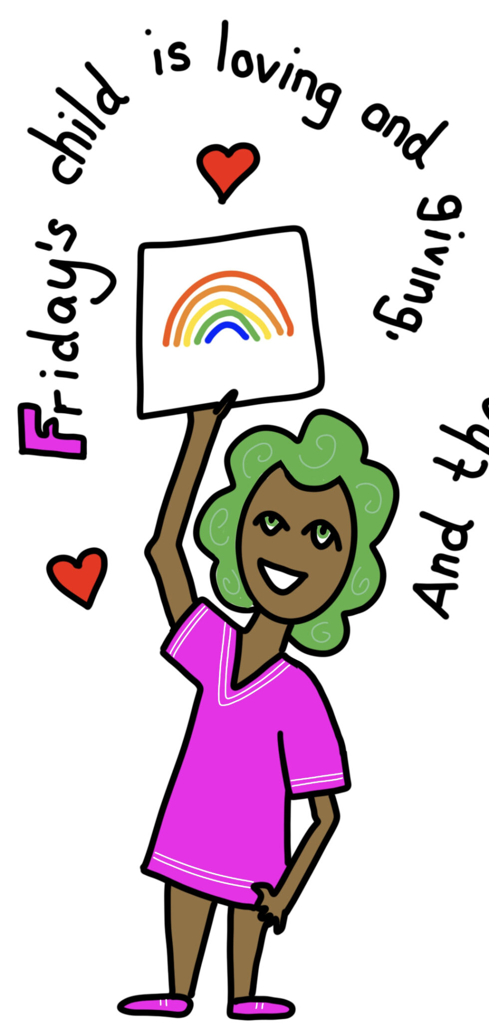 Monday's Child Poem - Digital Art Time-lapse - Alison Hazel Art