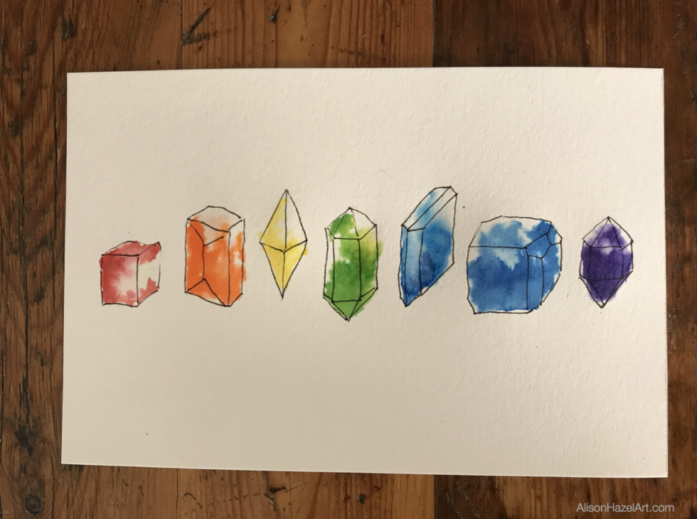 Crystal Ink Swatches - Alison Hazel Art