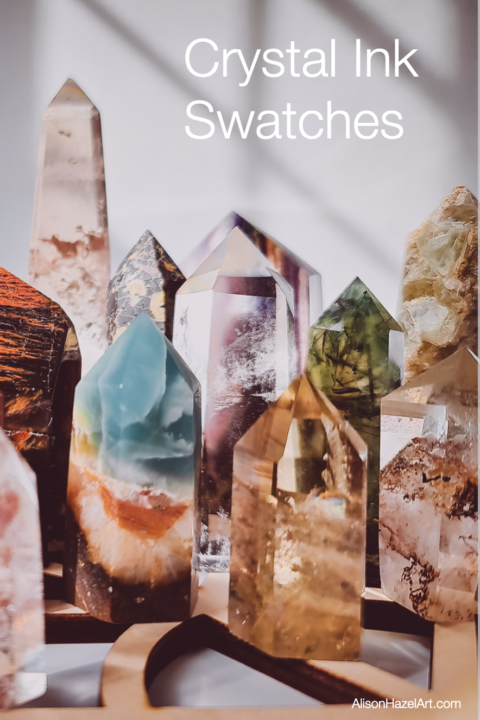 Crystal Ink Swatches - Alison Hazel Art