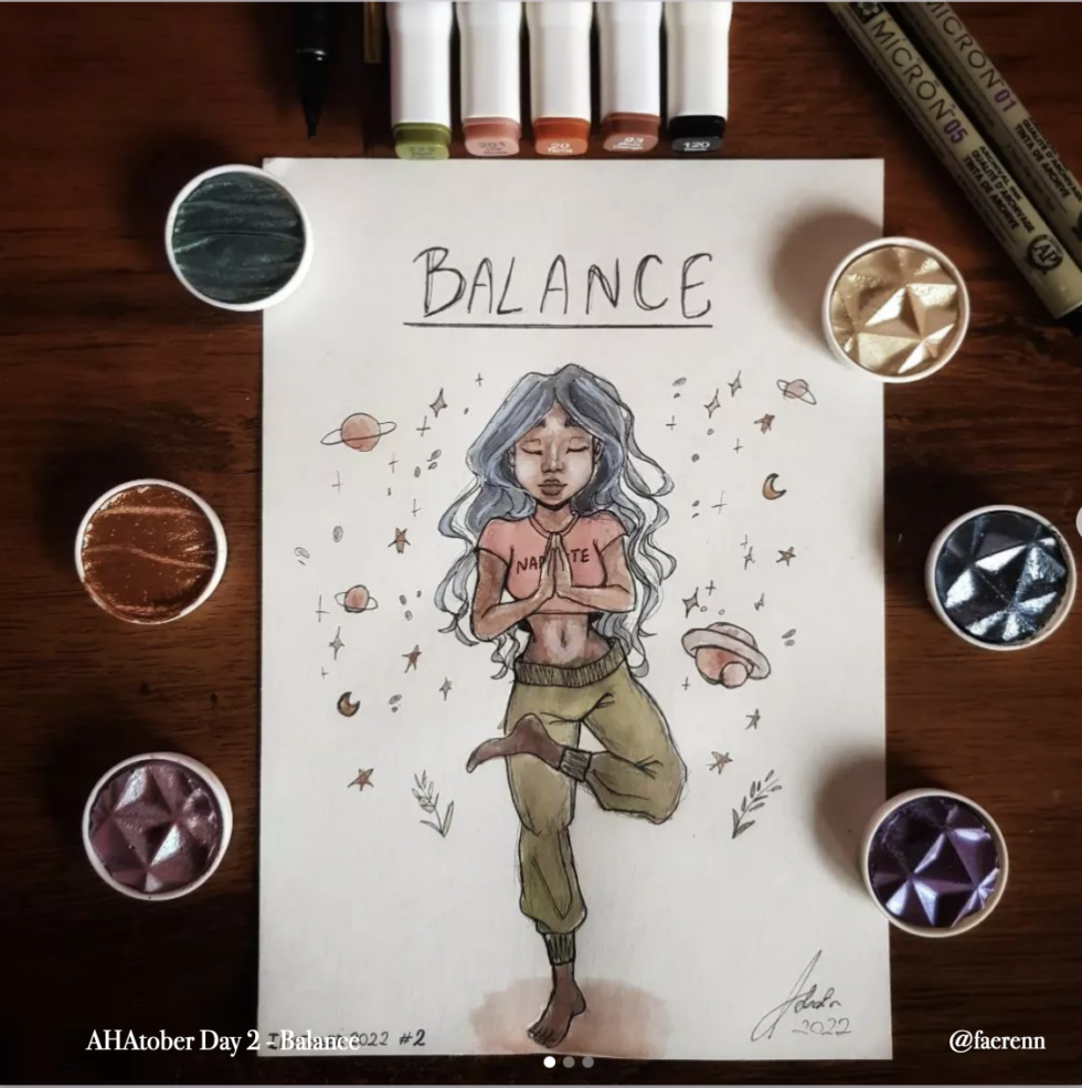 AHAtober 2022: Inktober for Self-care - Alison Hazel Art