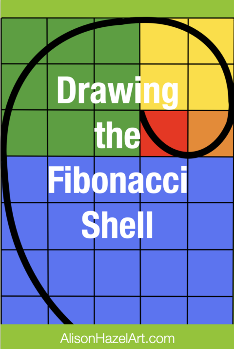How to Draw a Fibonacci Shell - Sketchbook Art - Alison Hazel Art