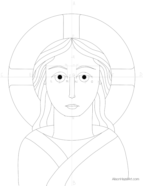 How to Draw the Face of Jesus - Alison Hazel Art