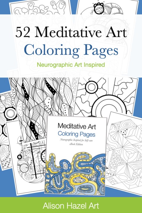 Meditative Art Coloring Pages - Alison Hazel Art