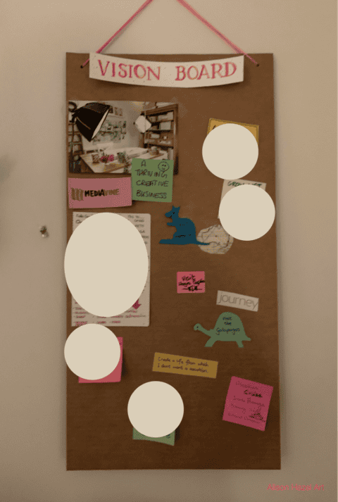 How to Set Up an Artist's Vision Board - Alison Hazel Art